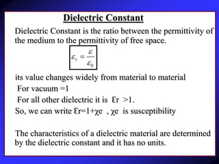 Dielectric constant | PPT