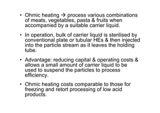 Dielectric, ohmic, infrared_heating for food products | PDF