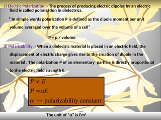 dielectric properties of materials and nanaterials | PPTX