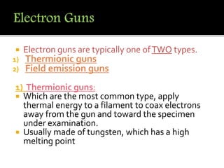 Dielectric surface imaging using scanning electron microsope | PPT ...