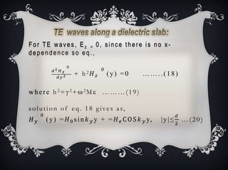 Dielectric wave guide | PPTX