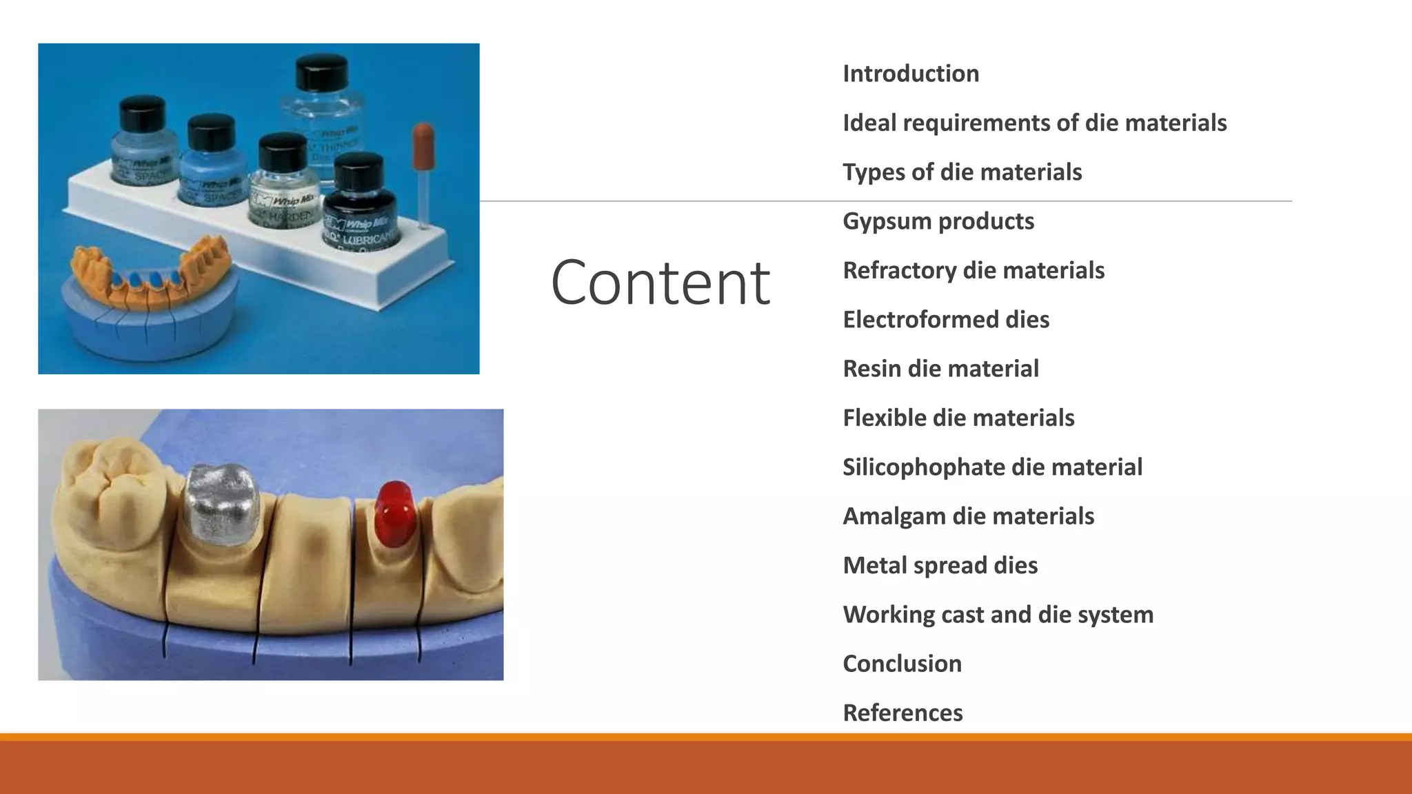 Die materials | PPTX