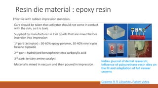Die materials | PPTX