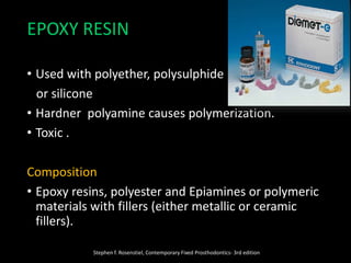 Die materials used in prosthodontics | PPTX