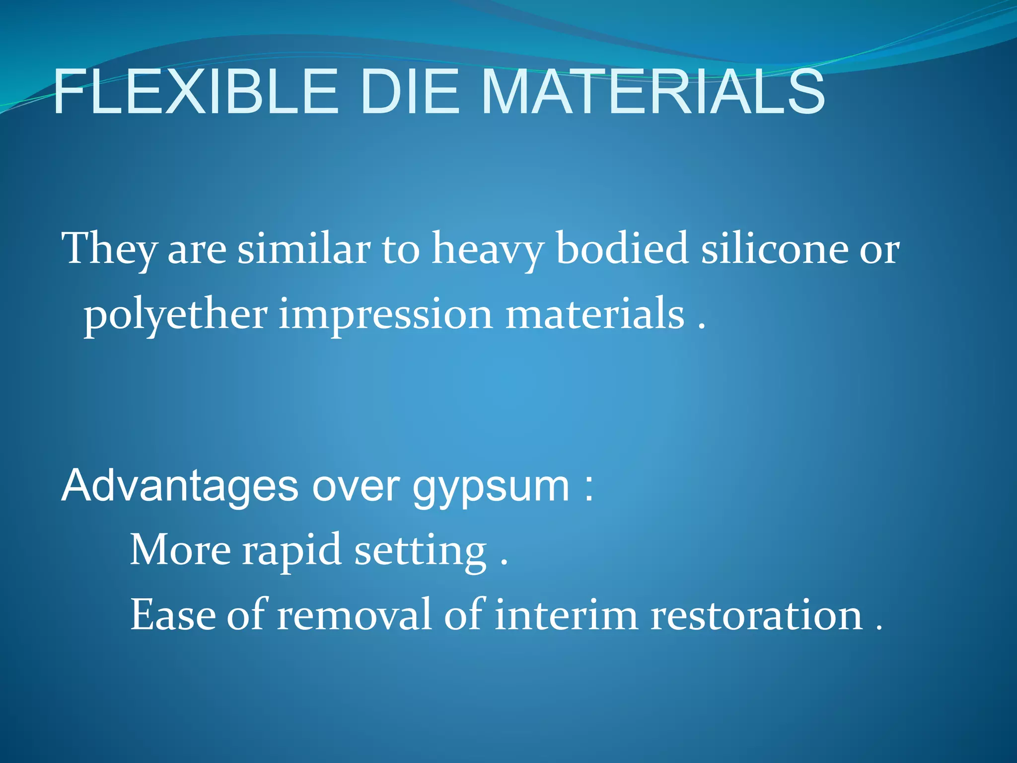 Die materials and die systems | PPTX | Dental Health | Diseases and ...