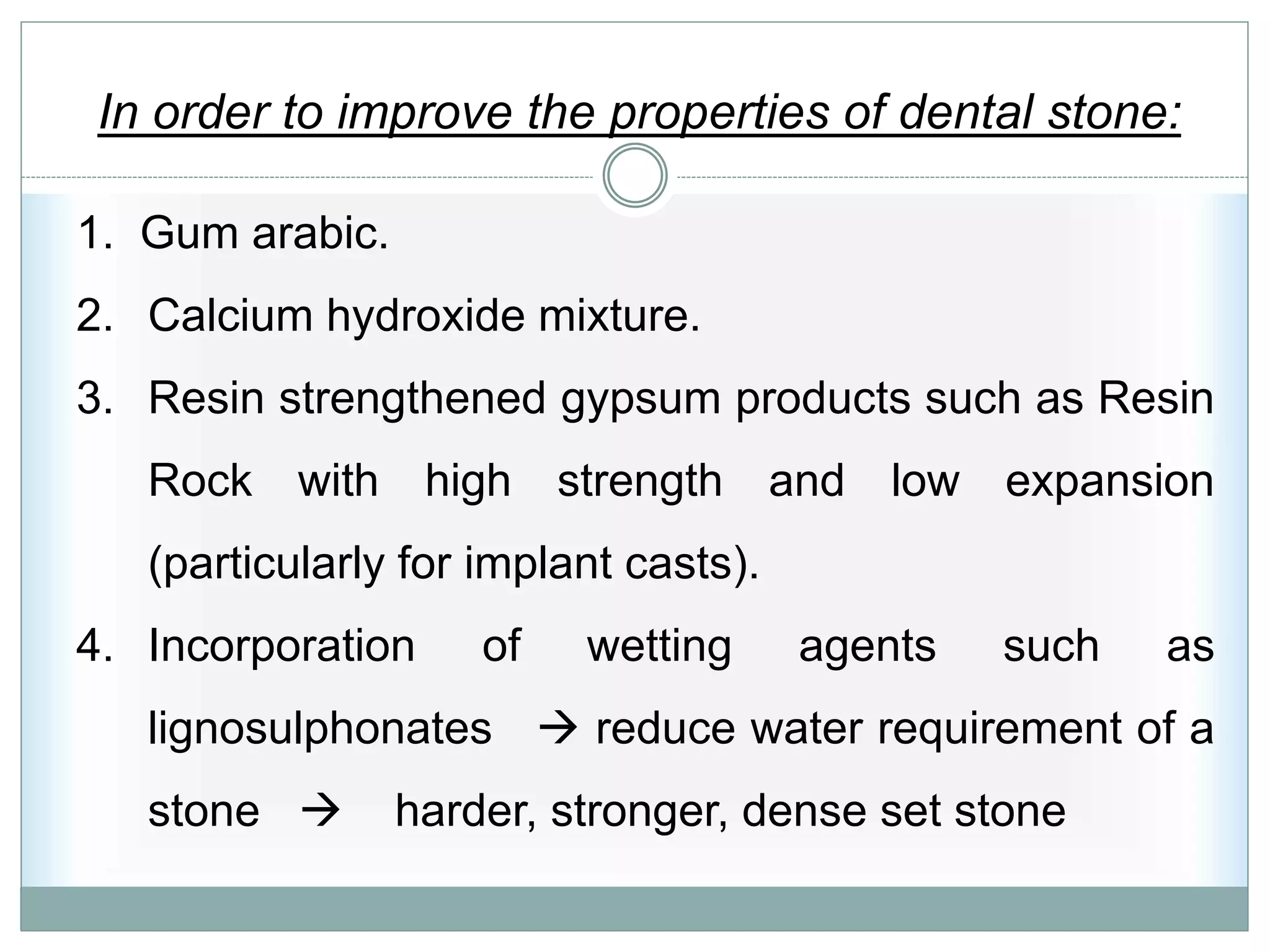 Die materials and Die system - Dental | PPT | Oral care | Personal Care
