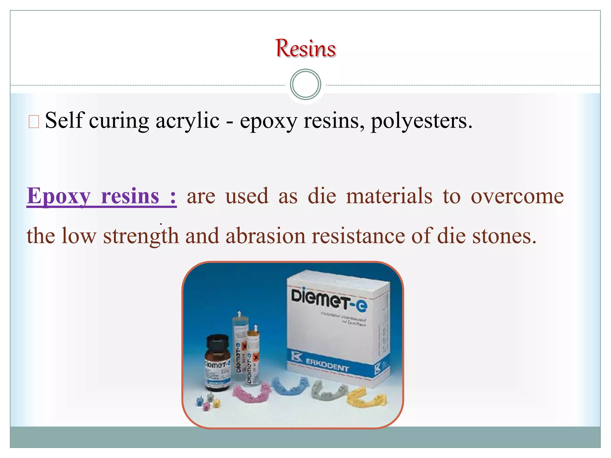 Die materials and Die system - Dental | PPT | Oral care | Personal Care