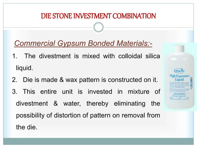 Die materials and Die system - Dental | PPT | Oral care | Personal Care