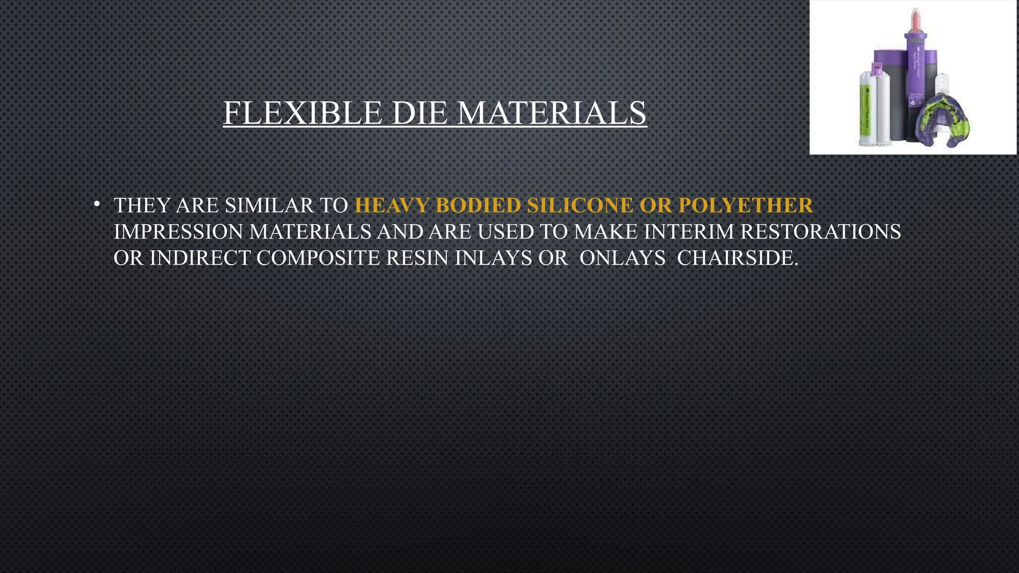 Die materials and die system in prosthodontics | PPTX