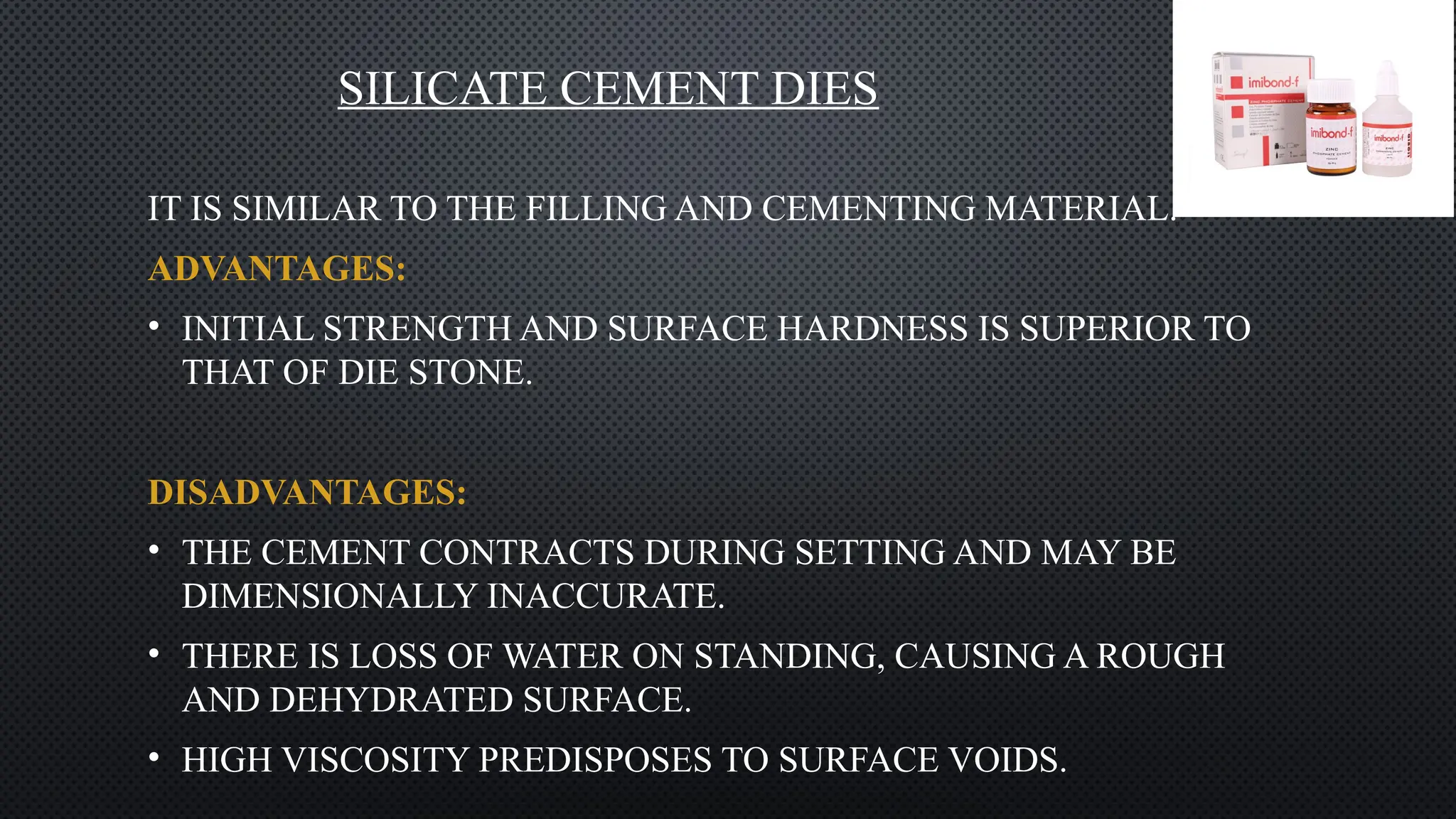 Die materials and die system in prosthodontics | PPTX