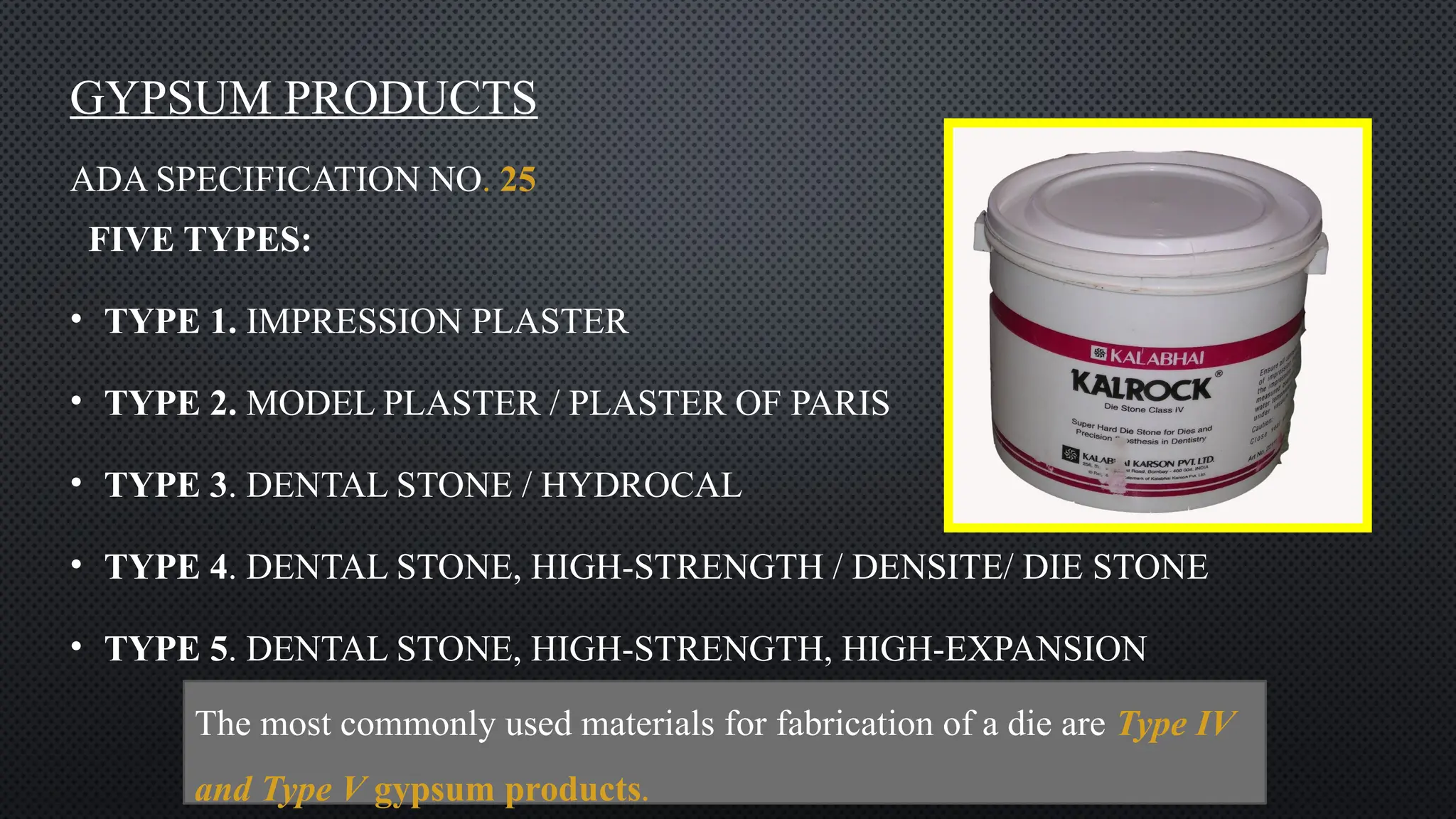 Die materials and die system in prosthodontics | PPTX