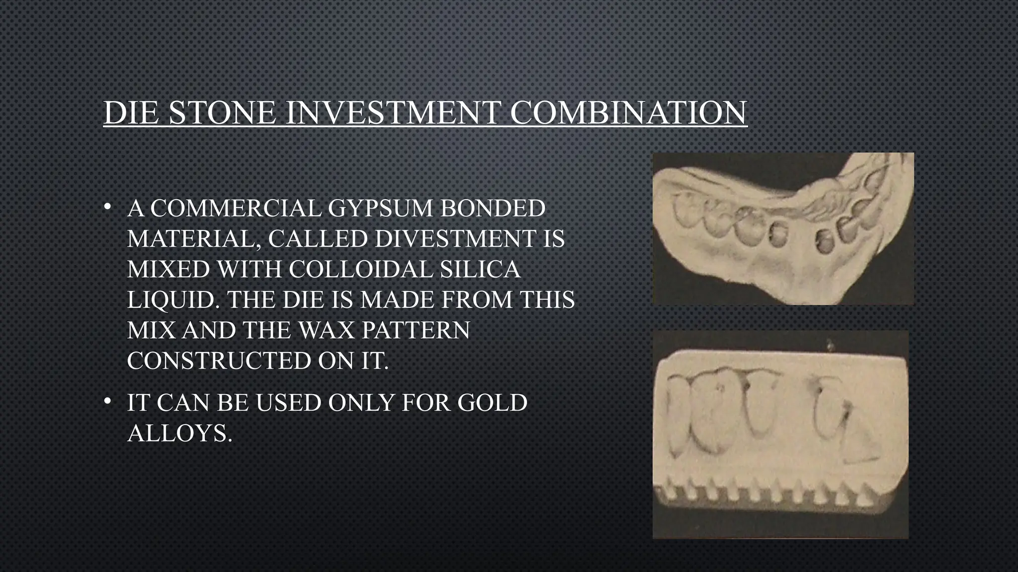 Die materials and die system in prosthodontics | PPTX