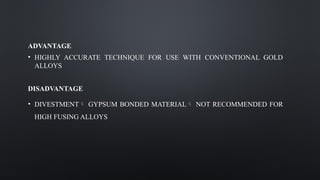 Die materials and die system in prosthodontics | PPTX