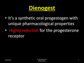 DIENOGEST BY DR SHASHWAT JANI | PPTX