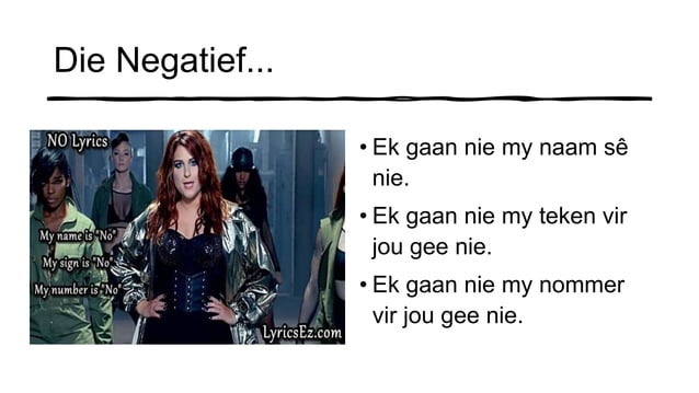 Die Ontkennende Vorm Graad 11 | PPTX