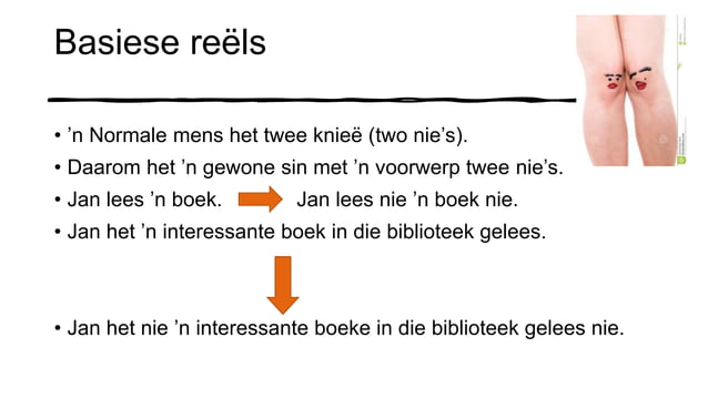 Die Ontkennende Vorm Graad 11 | PPTX