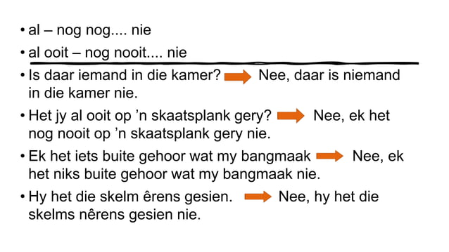 Die Ontkennende Vorm Graad 11 | PPTX