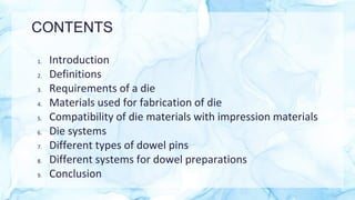 DIE PREPARATION AND DIE SYSTEMS.pptx