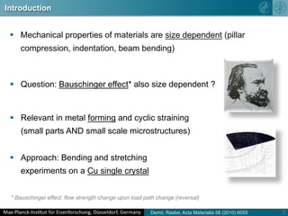 MRS 2010 Bauschinger Effect Dierk Raabe | PPT