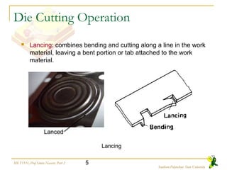 Dies Design - Cutting Operations Part 2 | PPS