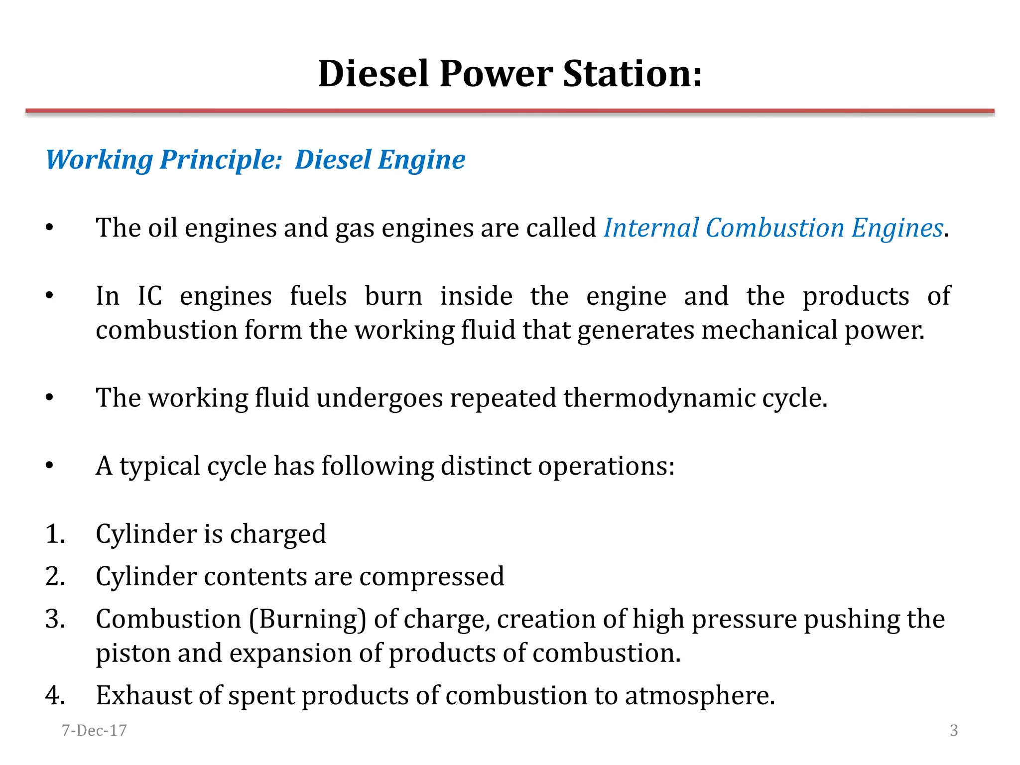 Diesel Power Plant | PPTX