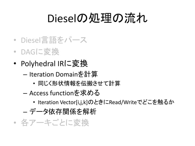 Survey Diesel Dsl For Linear Algebra And Neural Net Computations On Gpus Ppt