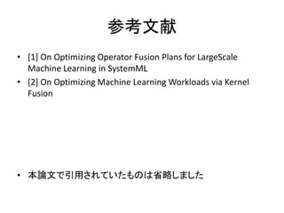 [Survey] Diesel: DSL for Linear Algebra and Neural Net Computations on GPUs | PPT