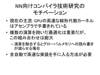 [Survey] Diesel: DSL for Linear Algebra and Neural Net Computations on GPUs | PPT