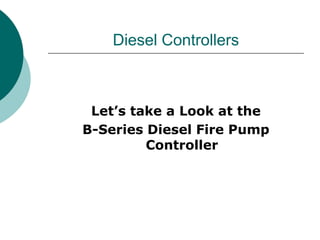 Diesel Fire Pump Controllers | PDF