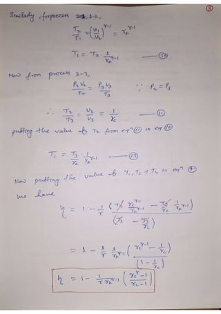 Diesel cycle class notes | PDF