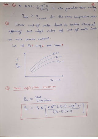 Diesel cycle class notes | PDF