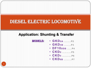 Diesel Electrical Locomotive--Shunting & Transfer | PPT