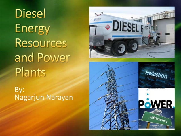 Diesel energy resources and Power Plants | PPT
