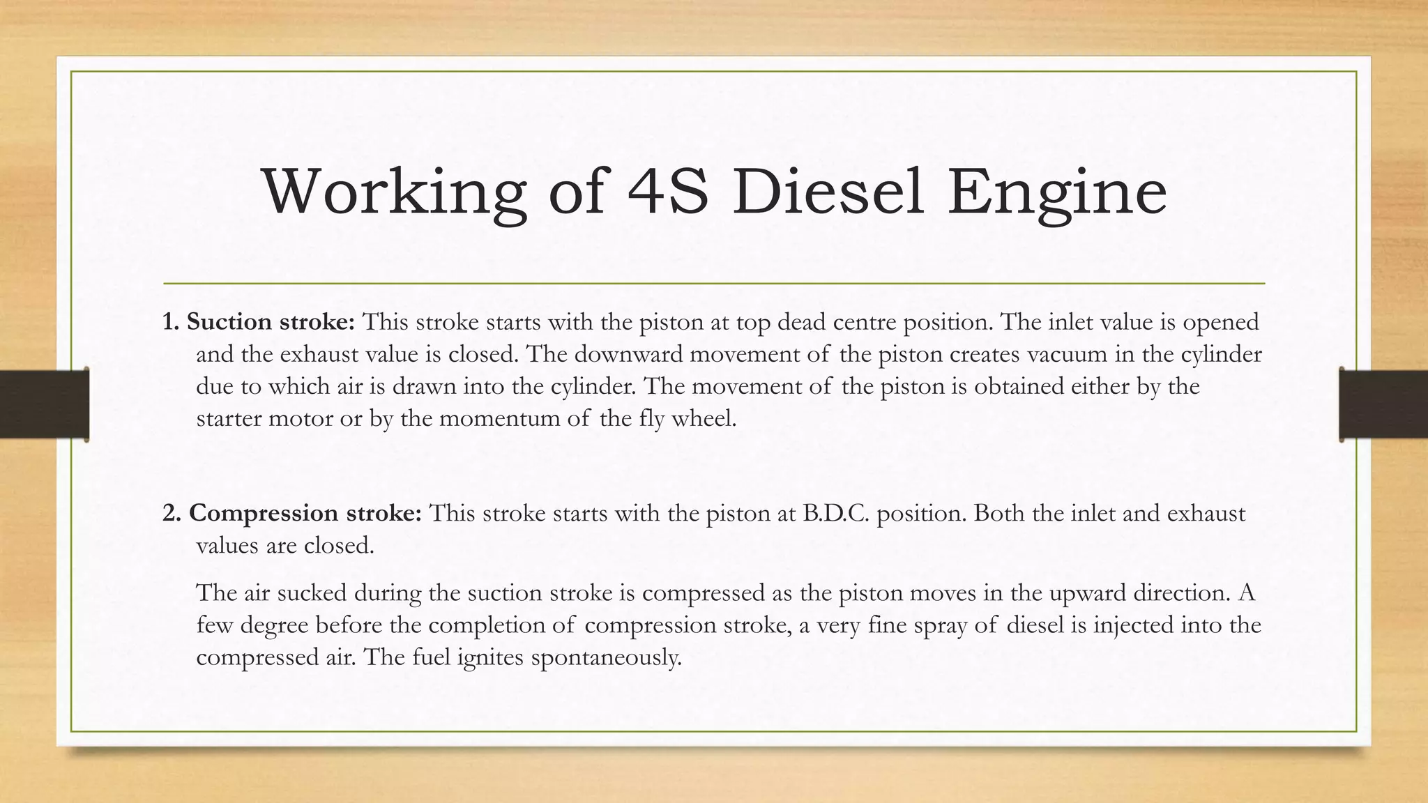 Diesel engine | PPTX