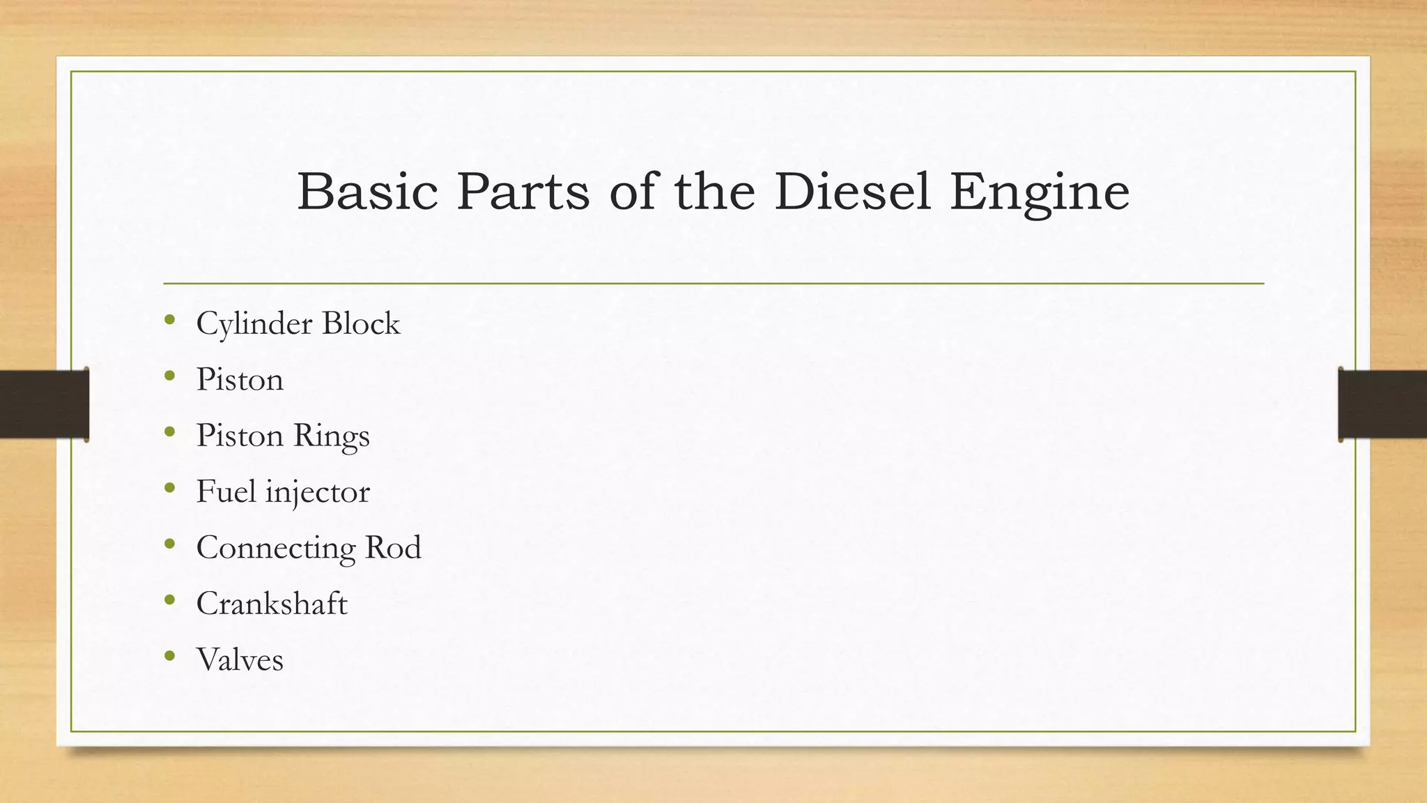 Diesel engine | PPTX