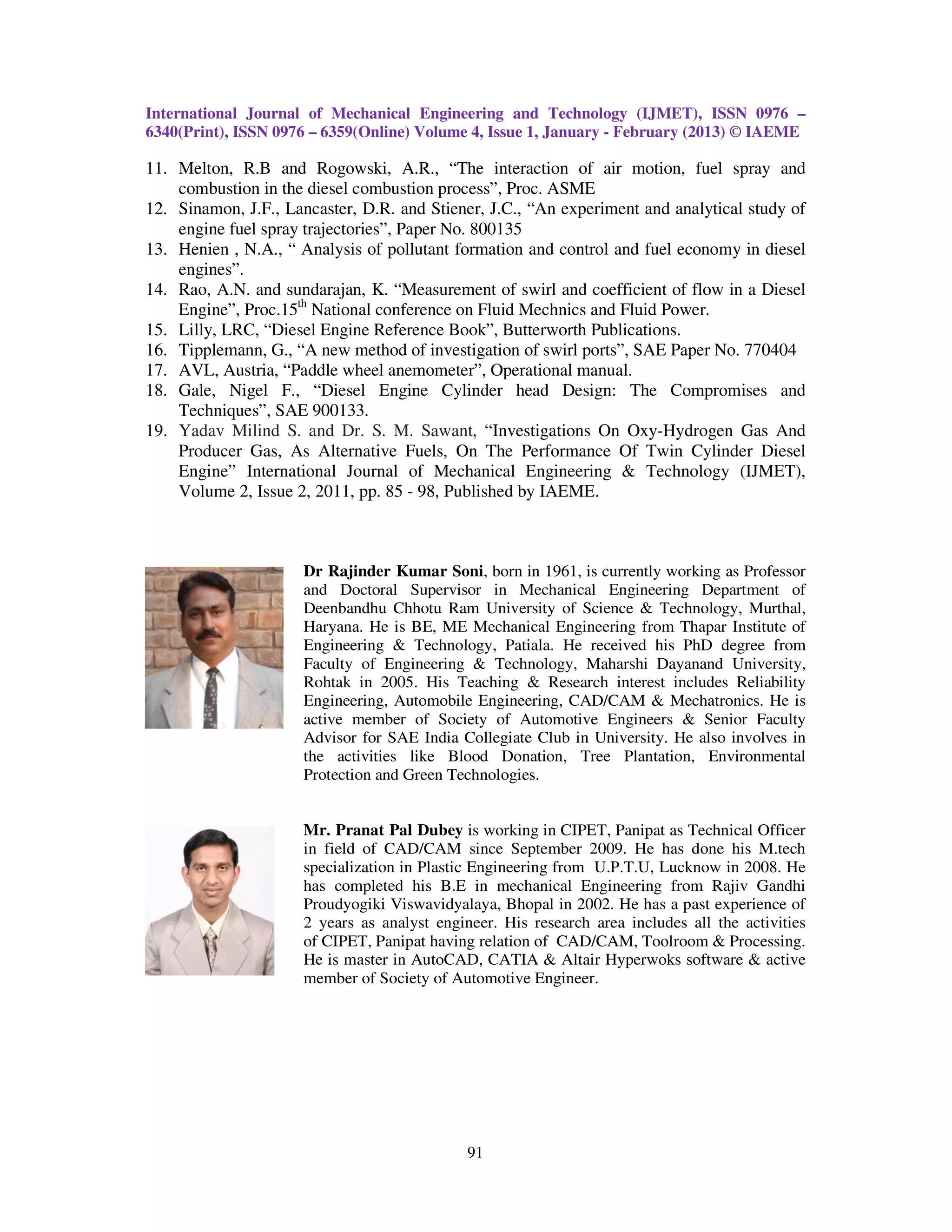Diesel engine air swirl mesurements using avl test rig | PDF