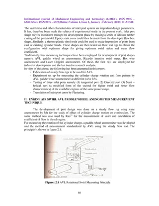 Diesel engine air swirl mesurements using avl test rig | PDF