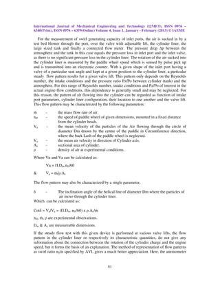 Diesel engine air swirl mesurements using avl test rig | PDF