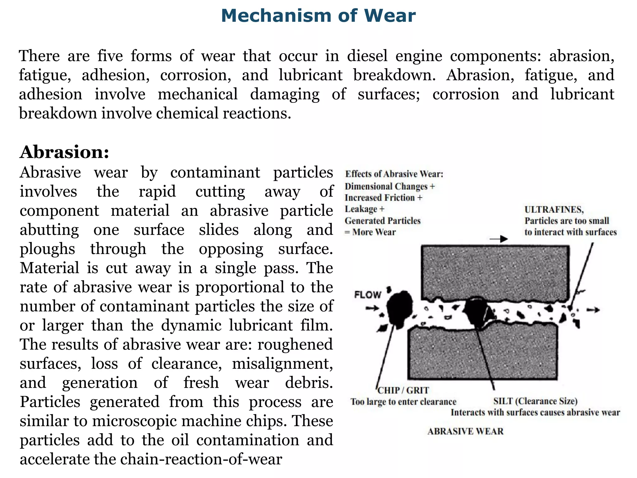 Diesel Engine Lubrication and Lube Oil Contamination Control | PDF