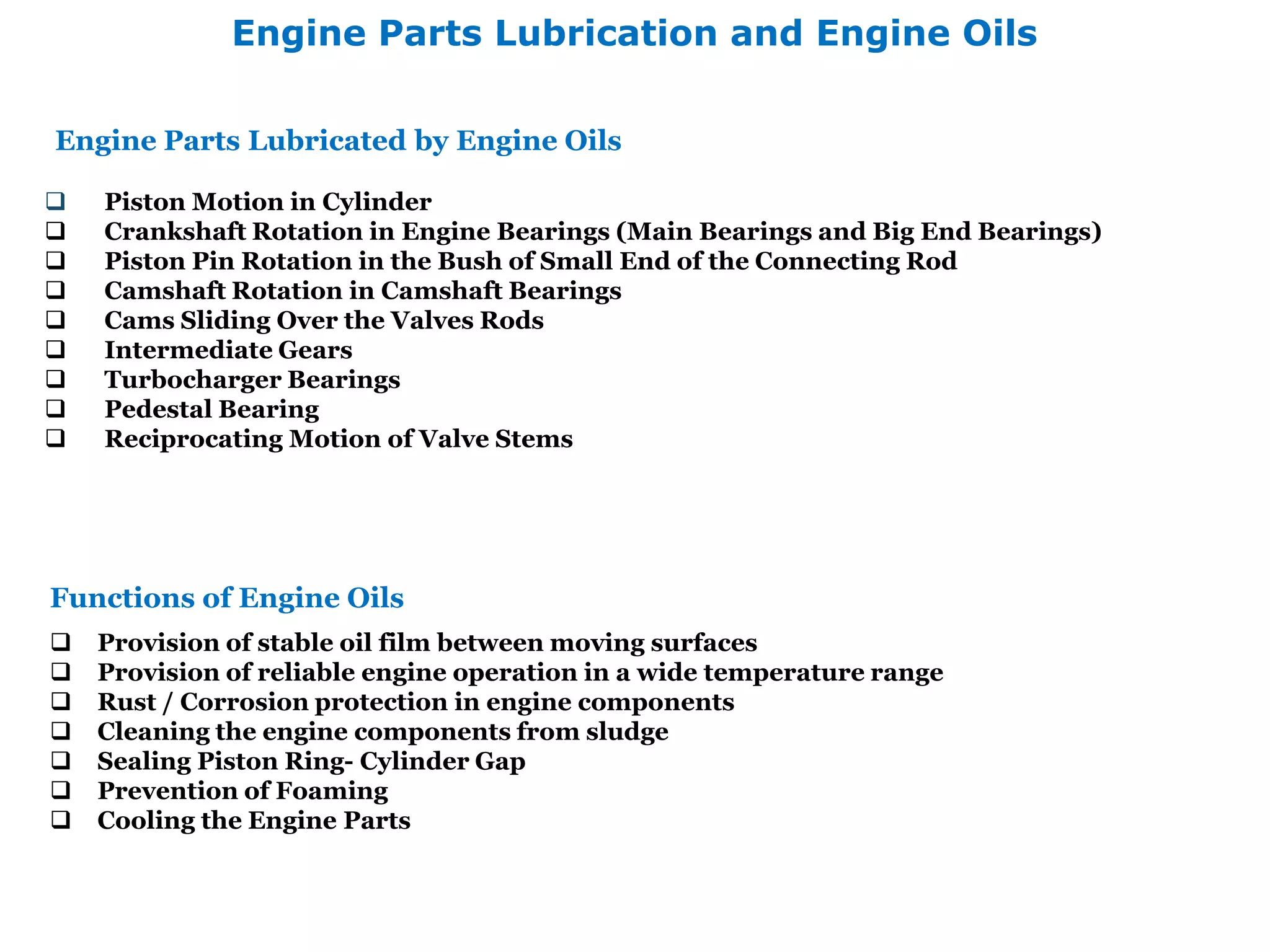 Diesel Engine Lubrication and Lube Oil Contamination Control | PDF