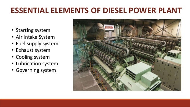 Diesel engine power plant