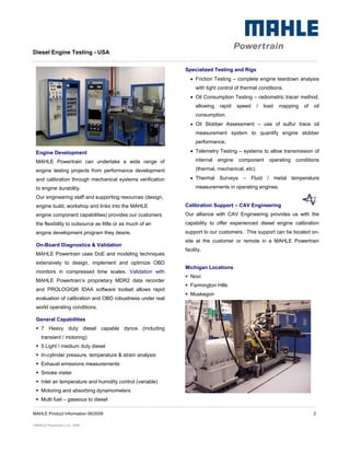 Diesel Engine Testing | PDF