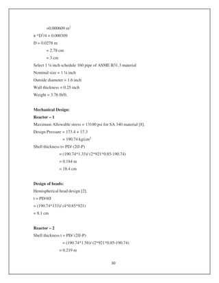 Diesel Production: Equipments Design | PDF
