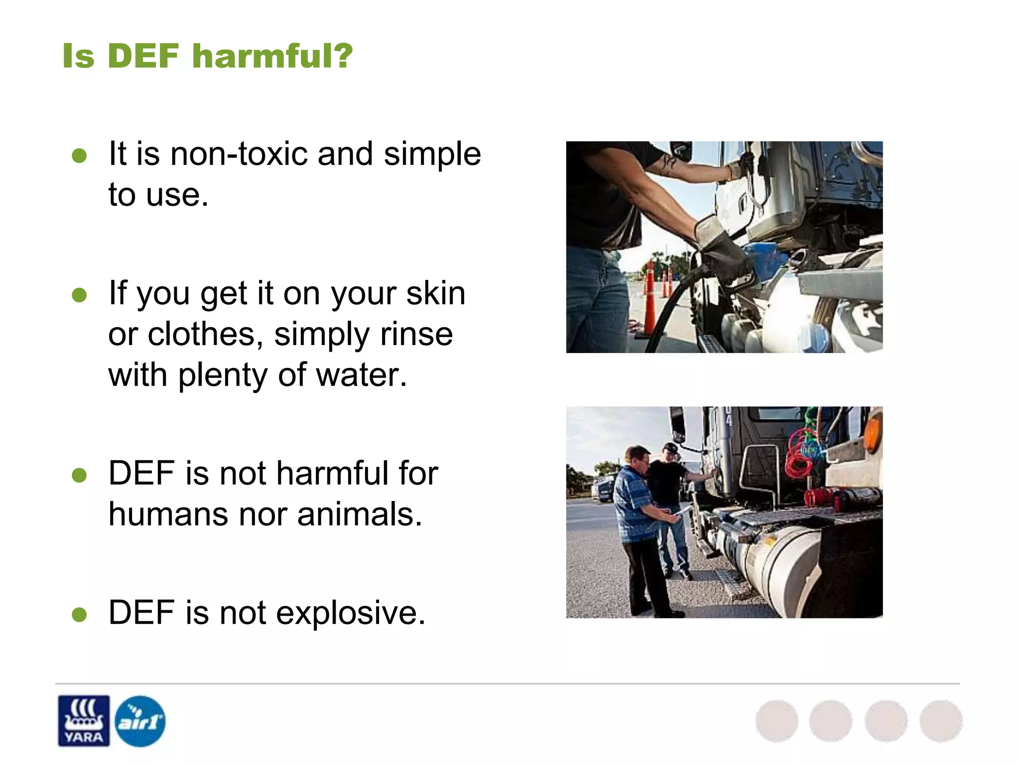 Diesel Exhaust Fluid (DEF) Fact Sheets | PPTX