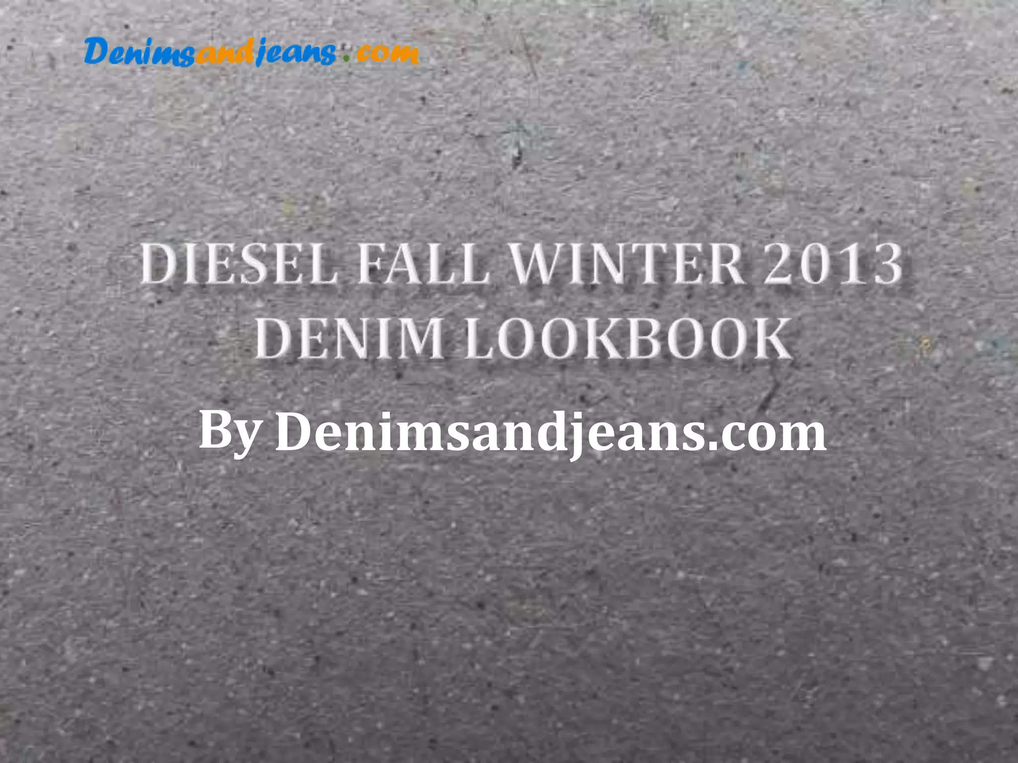 Diesel Fall winter 2013 Lookbook | PPTX