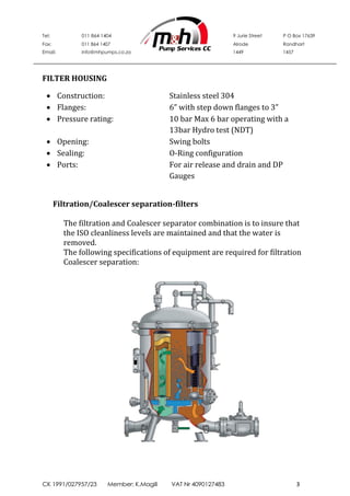 Diesel fuel filtration | PDF