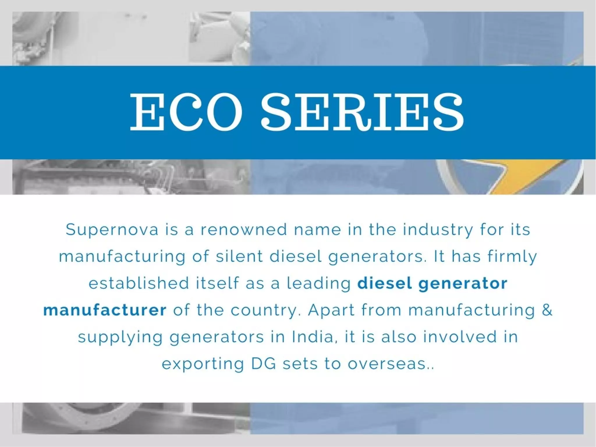 Supernova Gensets - Diesel Generator Manufacturers in India | PPT