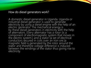 Diesel generators | PPTX