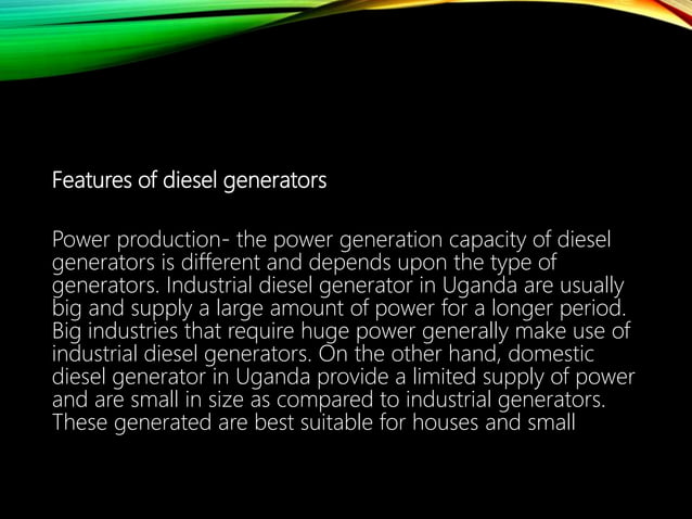 Diesel generators | PPTX