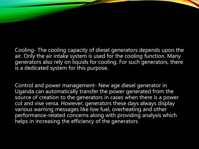 Diesel generators | PPTX